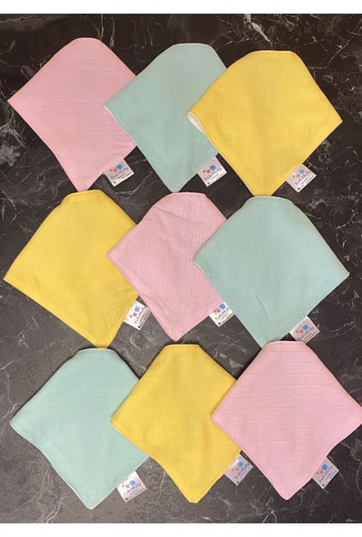 Enhitbaby Pamuk Müslin Fular Önlük, Salya Önlüğü, Çift Katlı, 9 Adet Enhitbaby Pamuk Müslin Fular Önlük, Salya Önlüğü, Çift Katlı, 9 Adet