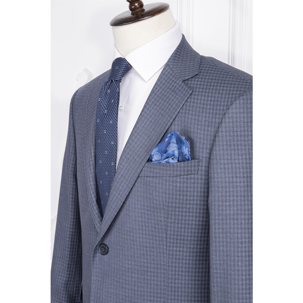 Paco Romano Erkek Regular Fit Mono Yaka Açık Mavi Takım Fiyatı