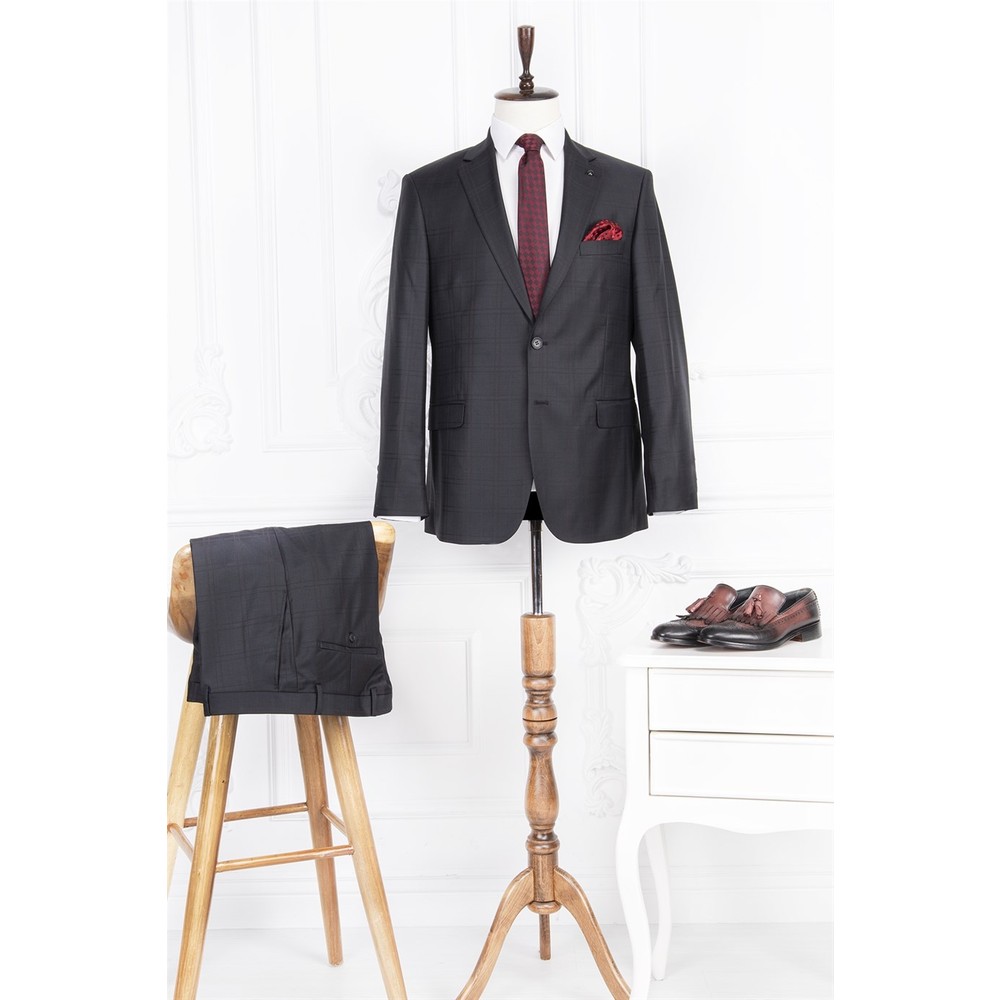 Paco Romano Erkek Regular Fit Mono Yaka Siyah Takım Elbise Fiyatı