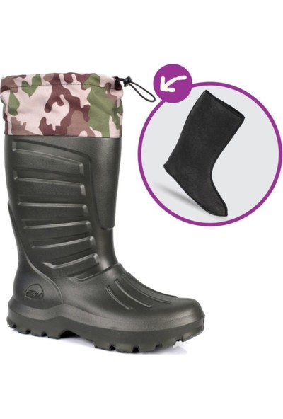 Sonimix Eva Haki Içi Termal Çoraplı -30 Derece Soğuğa Dayanıklı 700GR Çizme Sonimix Eva Haki Içi Termal Çoraplı -30 Derece Soğuğa Dayanıklı 700GR Çizme