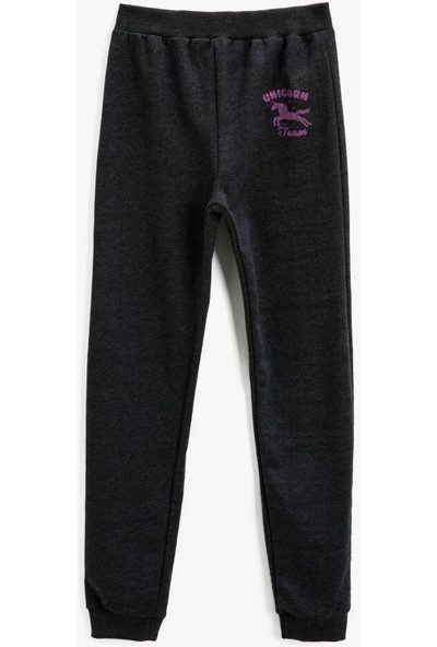 Koton Kız Çocuk Unicorn Baskılı Eşofman Altı