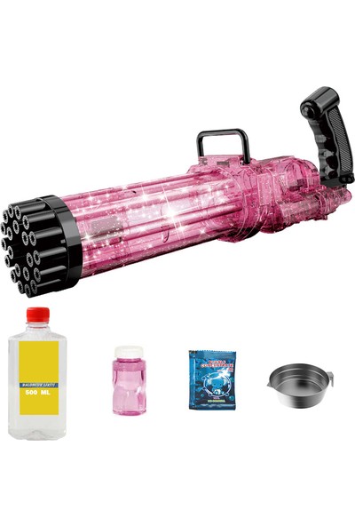 Mofy Baby 21 Baloncuk Kanallı Işıklı Pilli Baloncuk Köpük Tabancası + 500 ml Baloncuk Likiti 36CM Mofy Baby 21 Baloncuk Kanallı Işıklı Pilli Baloncuk Köpük Tabancası + 500 ml Baloncuk Likiti 36CM