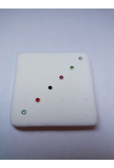 Si&si Takı 925 Ayar Gümüş, 6 Renk Zirkon Taşlı Hızma Set