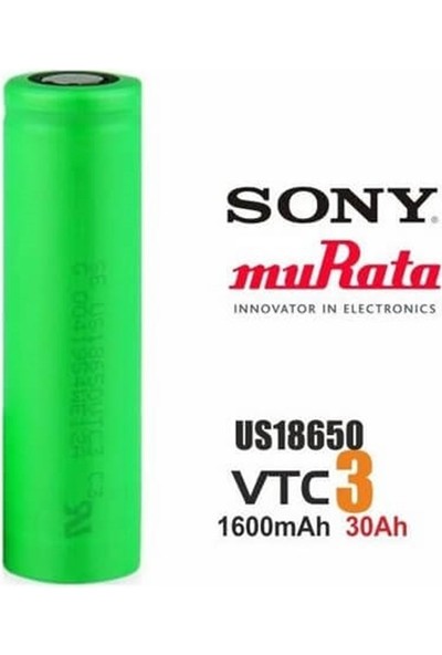 Sony US18650VTC3 30A 1600 mAh Lithium