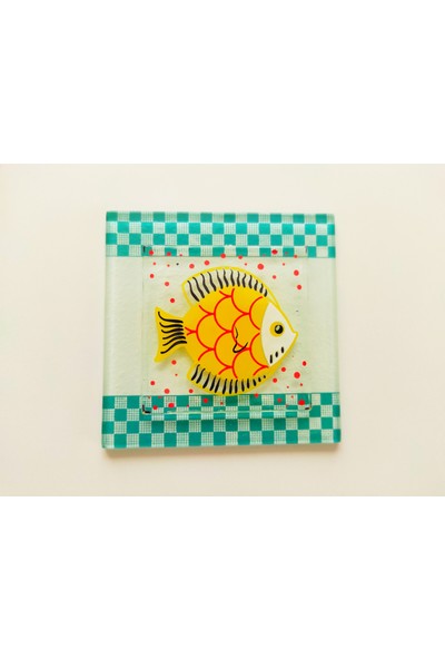 Righton Cam Gider Kapağı Dekoratif Banyo Gider Süsü 10 x 10 cm