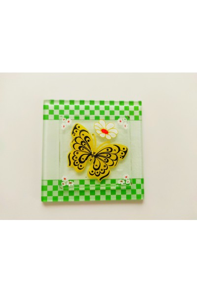 Righton Cam Gider Kapağı Dekoratif Banyo Gider Süsü 10 x 10 cm