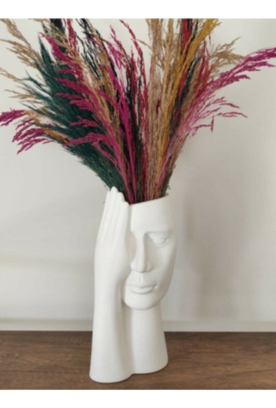 Isem Eli Yüzünde Budha Vazo Beyaz Isem Eli Yüzünde Budha Vazo Beyaz