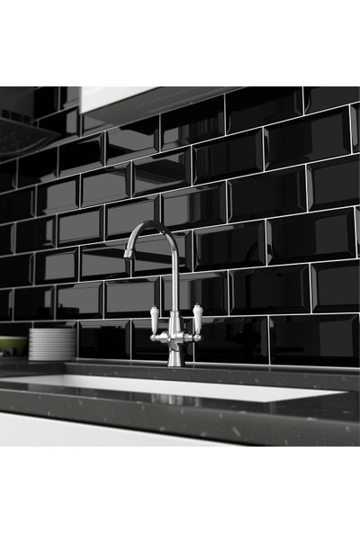 Vitra 10X20 Metro Tiles Siyah Duvar Seramiği (1 Kutu=0,8 M2) Vitra 10X20 Metro Tiles Siyah Duvar Seramiği (1 Kutu=0,8 M2)