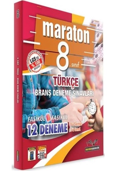 Maraton Yayıncılık Maraton 8.sınıf Türkçe Branş Deneme Sınavı Maraton Yayıncılık Maraton 8.sınıf Türkçe Branş Deneme Sınavı