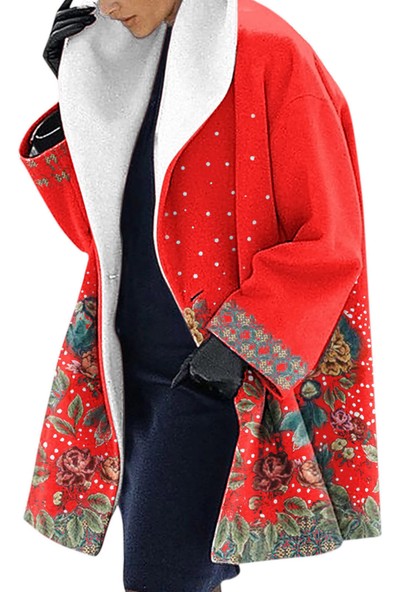 Farfi Trendy Ceket Kaban Vintage Tüm Maç Temizle Baskı Büzülme Olmayan Benzersiz Kadın Ceket Streetwear Için