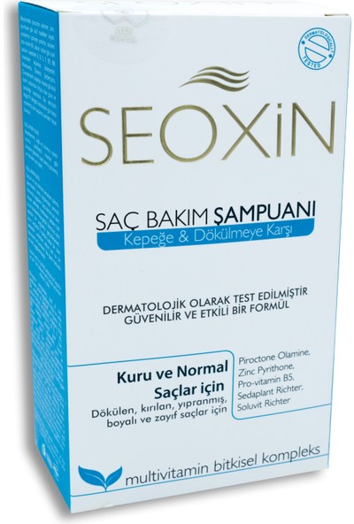 Seoxin Kepeğe ve Saç Dökülmesine Karşı Etkili Kuru ve Normal Saç Tipleri Için Bakım Şampuanı 300 ml Seoxin Kepeğe ve Saç Dökülmesine Karşı Etkili Kuru ve Normal Saç Tipleri Için Bakım Şampuanı 300 ml