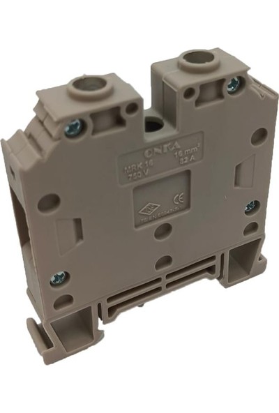 Onka 1013 Krem Mrk 2,5mm² Vida Bağlantılı Ray Klemens (10 Adet) Onka 1013 Krem Mrk 2,5mm² Vida Bağlantılı Ray Klemens (10 Adet)