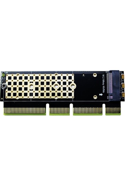 JEYI MX16-1U M.2 NVMe (M-Key) to PCIe 3.0 X4 X8 X16 Dönüştürücü Çevirici Adaptör Kart
