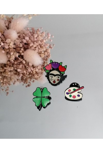 Takıdan Yonca 3'lü Rozet Kombin