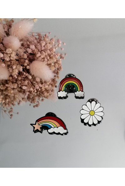 Takıdan Papatya 3'lü Rozet Kombin