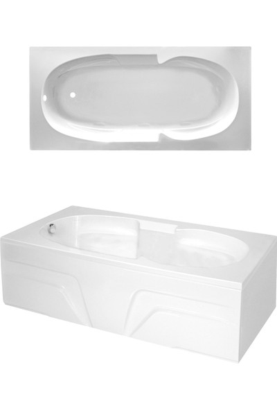 Sanica Bari 190 x 90 cm Ön ve Yan Panelli Küvet