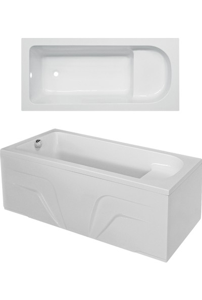 Sanica Keops 150 x 70 cm Ön ve Yan Panelli Küvet