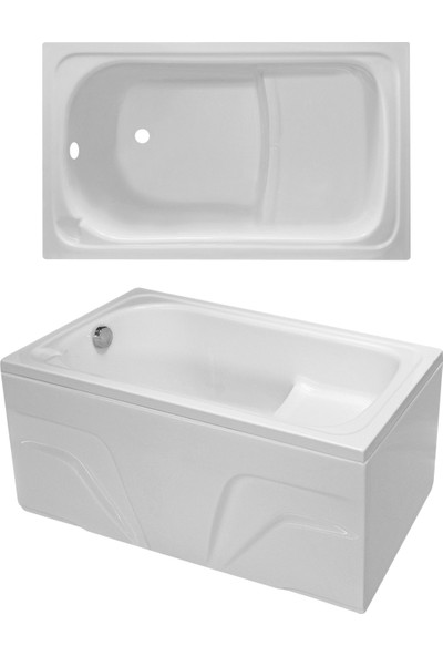 Sanica Pino 120 x 70 cm Ön ve Yan Panelli Küvet Sanica Pino 120 x 70 cm Ön ve Yan Panelli Küvet