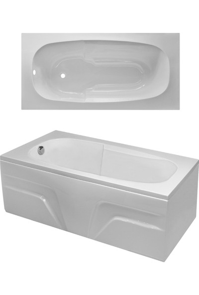 Sanica Riva 165 x 80 cm Ön ve Yan Panelli Küvet