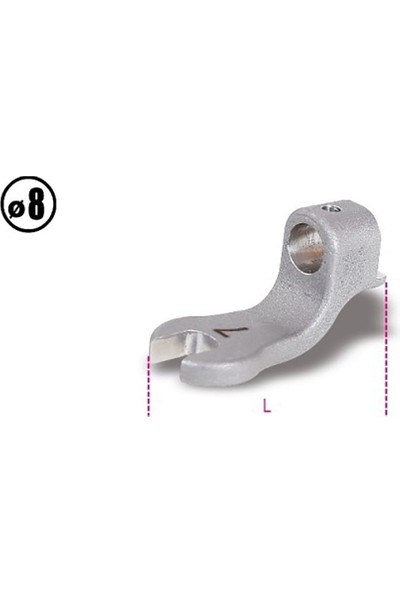 Beta 641 7 Tork Açık Ağız Uç 8 Çap 7 mm