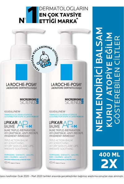 La Roche-Posay Lipikar Baume Balsam Losyon Ap+M Atopiye Eğilim Gösterebilen Ciltler 400 Mlx2 La Roche-Posay Lipikar Baume Balsam Losyon Ap+M Atopiye Eğilim Gösterebilen Ciltler 400 Mlx2
