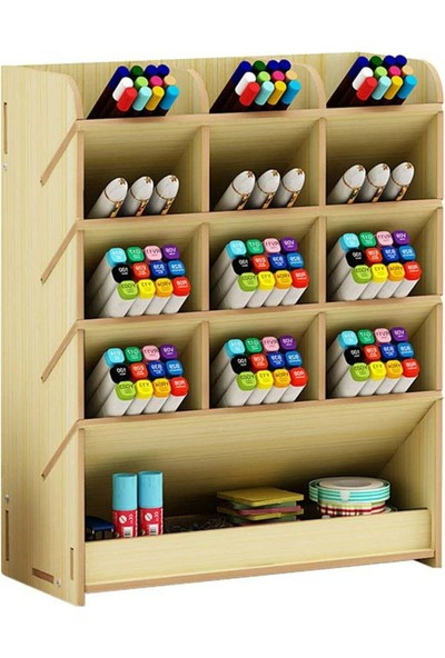 Başarı Atölye Begonya Masa Üstü Organizer Akçaağaç