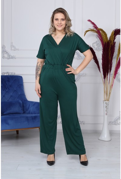 Macfly Kruvaze Yaka Cepli Viskon Tulum