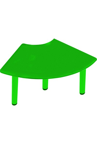 Akay Ahşap Çeyrek Yuvarlak Masa