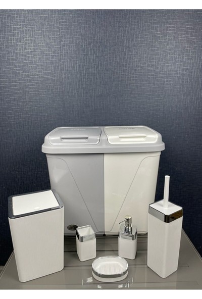 Violet 6 Parça Kirli Çamaşır Sepeti- Wc Banyo Set, Violet 6 Parça Lüx Çeyiz Seti Violet 6 Parça Kirli Çamaşır Sepeti- Wc Banyo Set, Violet 6 Parça Lüx Çeyiz Seti
