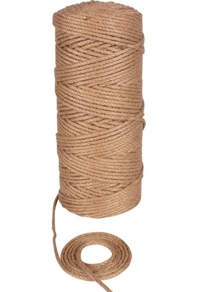 Kına Atölyesi Jut Çuval Halat Ip Kordon 3 mm 20 Metre Kına Atölyesi Jut Çuval Halat Ip Kordon 3 mm 20 Metre