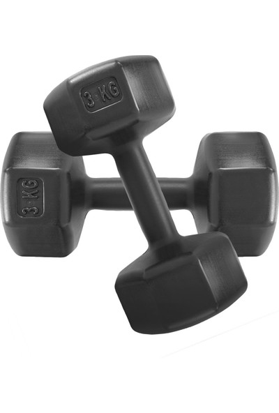 Uzunay Spor 3x2 6 kg Vinli Kaplama Sabit Dambıl Ağırlık Fitnees Ekipmanı