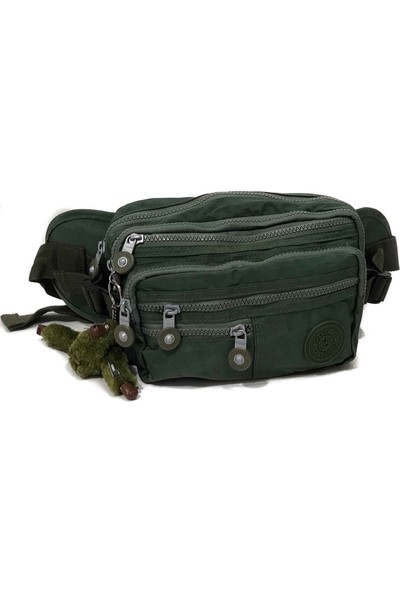 ElizaBell Kadın Çok Gözlü Maskotlu Hafif Yeşil Renk Bel Çantası ElizaBell Kadın Çok Gözlü Maskotlu Hafif Yeşil Renk Bel Çantası