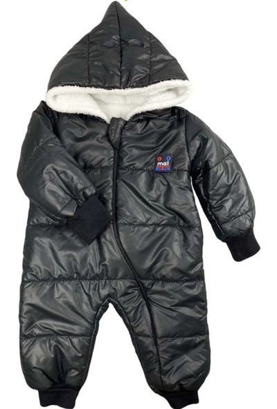 Podium Giyim Yeni Sezon Trend Tek Fermuarlı Ayaksız Bebek Kozmonot Tulum Siyah Podium Giyim Yeni Sezon Trend Tek Fermuarlı Ayaksız Bebek Kozmonot Tulum Siyah