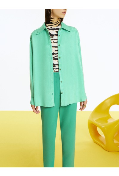 Nocturne Dökümlü Oversize Gömlek Nocturne Dökümlü Oversize Gömlek