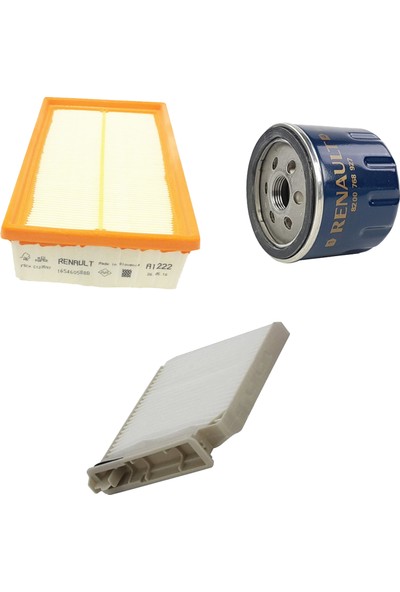 Mais Renault Clio 3 1.5 Dci Filtre Bakım Seti 2005-2012 Model 02-105 Bg [3LÜ-OTODEPOSUSET1576B]