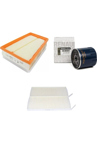 Mais Renault Kangoo 2 1.5 Dci Filtre Bakım Seti 2013-2019 Model 91-110 Bg [3LÜ-OTODEPOSUSET5884B]