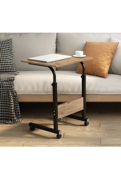 SC Dizayn Yükseklik Ayarlı Laptop Sehpası Atlantik Çam 40 x 60 cm