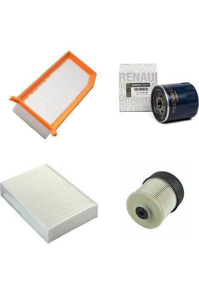 Mais Renault Symbol 3 1.5 Dci Filtre Bakım Seti 2013-2019 Model 90 Bg [4LÜ-OTODEPOSUSET8547C]