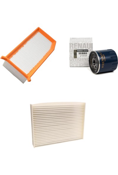 Mais Dacıa Dokker 1.5 Dci Filtre Bakım Seti 2012-2018 Model 75-90 Bg [3LÜ-OTODEPOSUSET7519B]