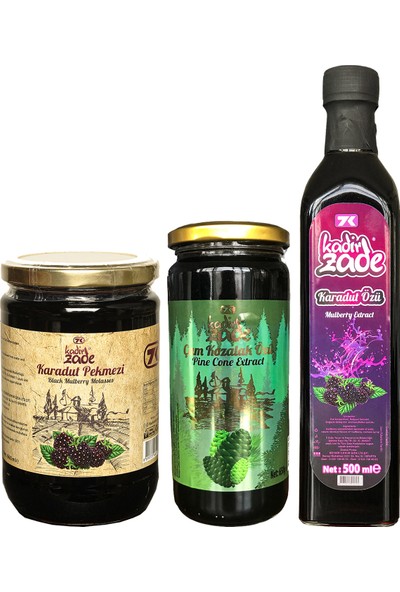 Kadirzade Karadut Pekmezi 800 gr -Kozalak Özü 650 gr -Karadut Özü 500 ml Kadirzade Karadut Pekmezi 800 gr -Kozalak Özü 650 gr -Karadut Özü 500 ml