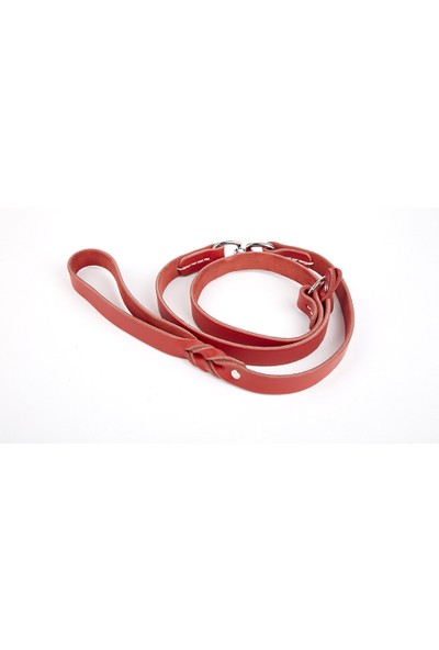 Doggie Eğitim Serisi Gerçek Deriden El Yapımı Ayarlı Köpek Gezdirme Kayışı 1,1 x 150 cm Kırmızı Doggie Eğitim Serisi Gerçek Deriden El Yapımı Ayarlı Köpek Gezdirme Kayışı 1,1 x 150 cm Kırmızı