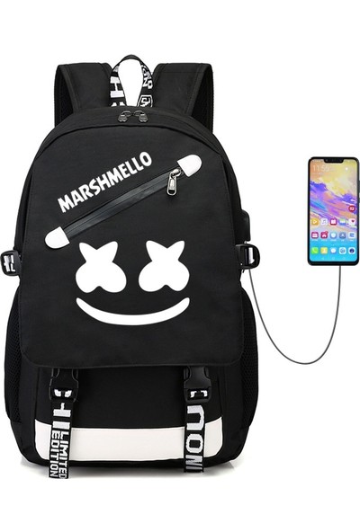 Kitvtopc USB Şarj Portlu Öğrenci Sırt Çantası (Yurt Dışından) Kitvtopc USB Şarj Portlu Öğrenci Sırt Çantası (Yurt Dışından)