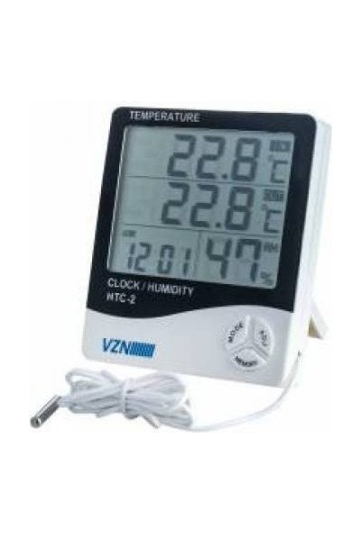 Vzn Htc-2 Dijital Kablolu Termometre - Isı ve Nem Ölçer