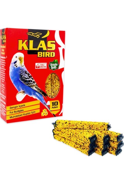 Klas Bird Muhabbet Kuşu Ballı Kraker - 10'lu Paket Klas Bird Muhabbet Kuşu Ballı Kraker - 10'lu Paket