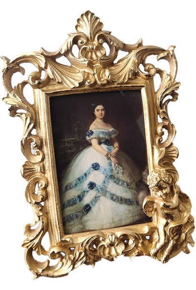 Kesoto Antika Resim Çerçevesi Altın Kabartmalı (Yurt Dışından)