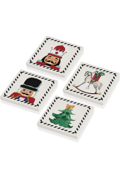 The Mia Nutcracker Bardak Altlığı 4 Lü Set The Mia Nutcracker Bardak Altlığı 4 Lü Set