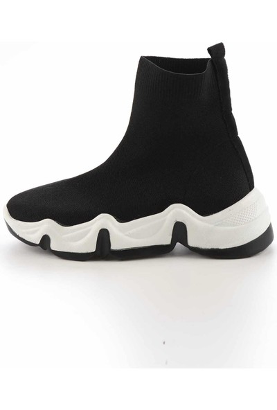 Bambi Siyah Triko Kadın Bot & Bootie K025440697