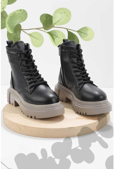 Bambi Siyah Vizon Kadın Bot & Bootie K026780201