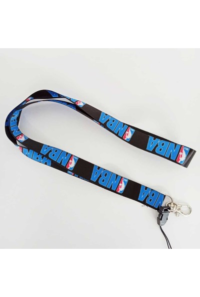 Makko Polo Nba Siyah Desenli Boyun Askı Ipi Makko Polo Nba Siyah Desenli Boyun Askı Ipi