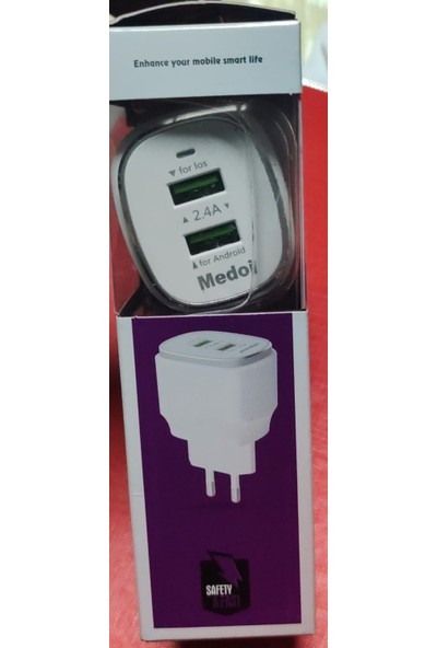 Medoi - Hızlı Şarj Aleti 2 Usbli